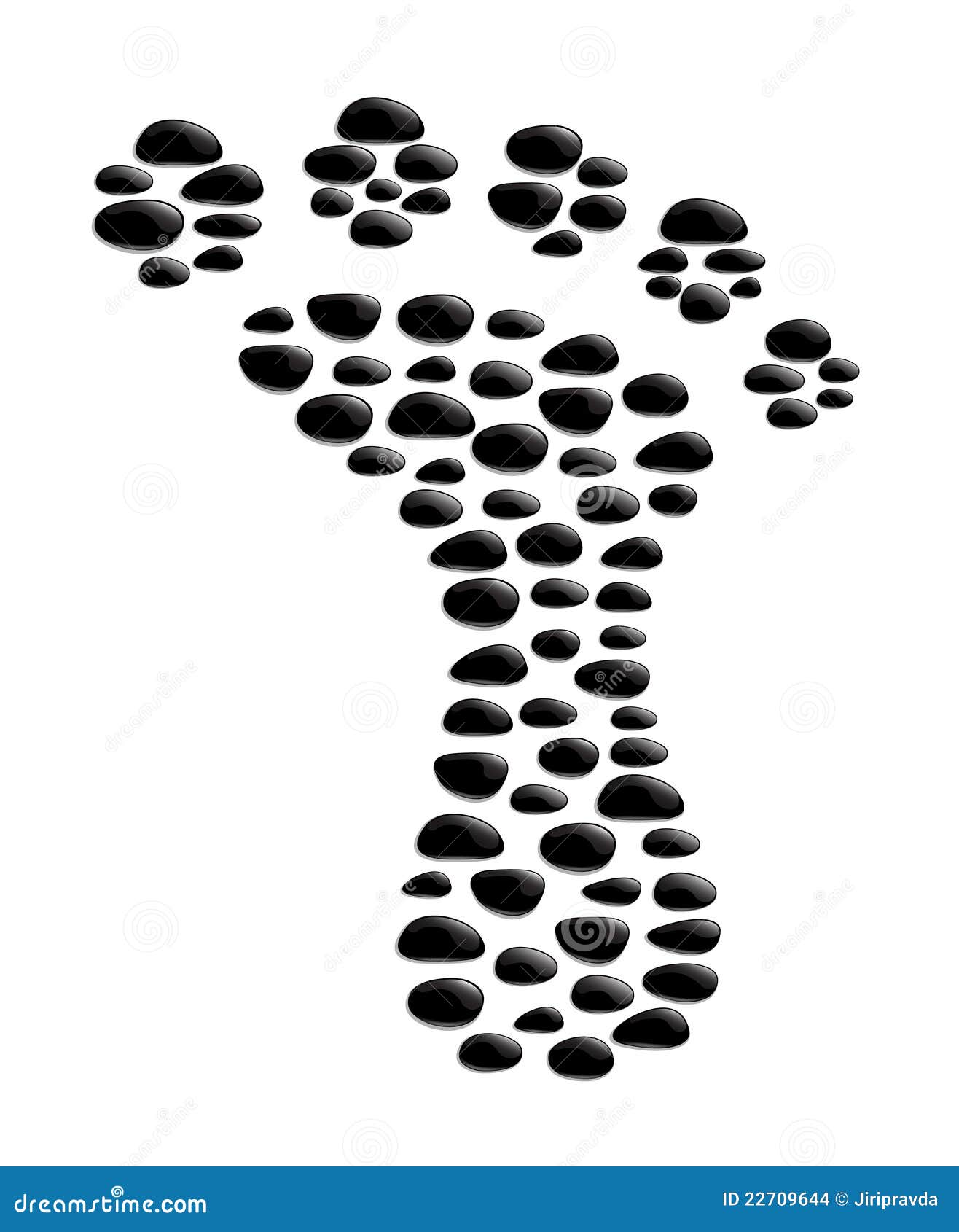 Footprint Shape By Various Vegetables And Fruits. Healthy Food Concept ...