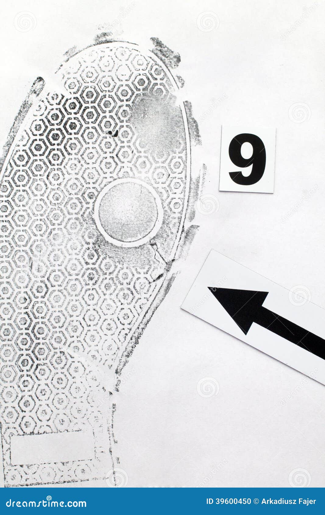 Footprint stock photo. Image of delinquency, felony, heist - 39600450