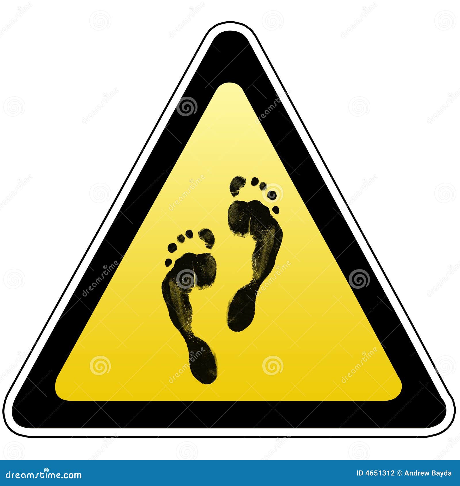 Footprint sign stock illustration. Illustration of footprint - 4651312
