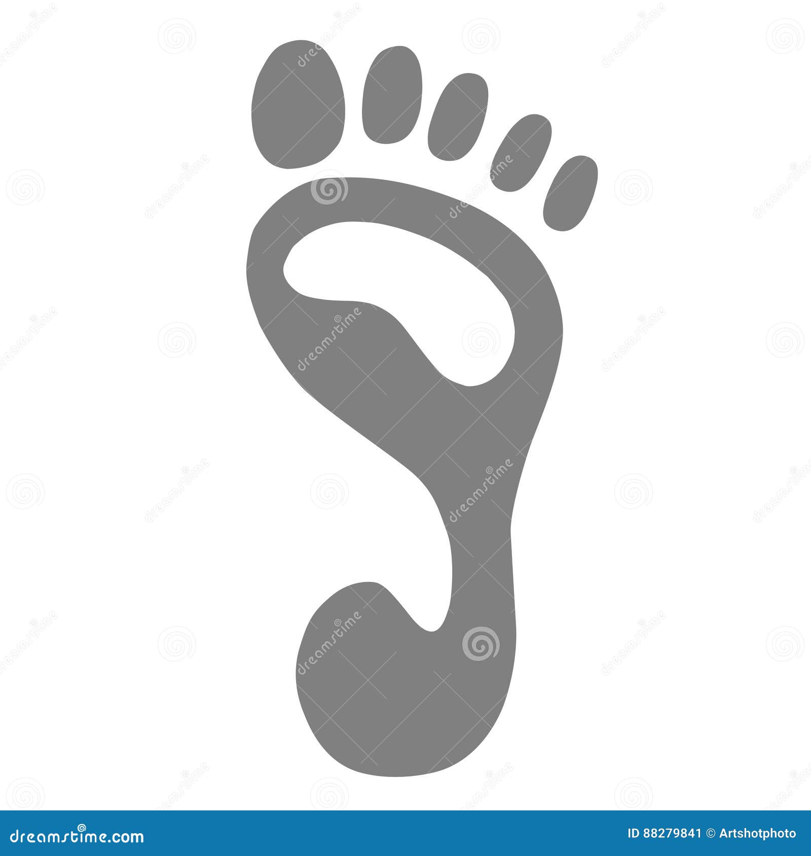 Footprint vector stock vector. Illustration of adult - 88279841