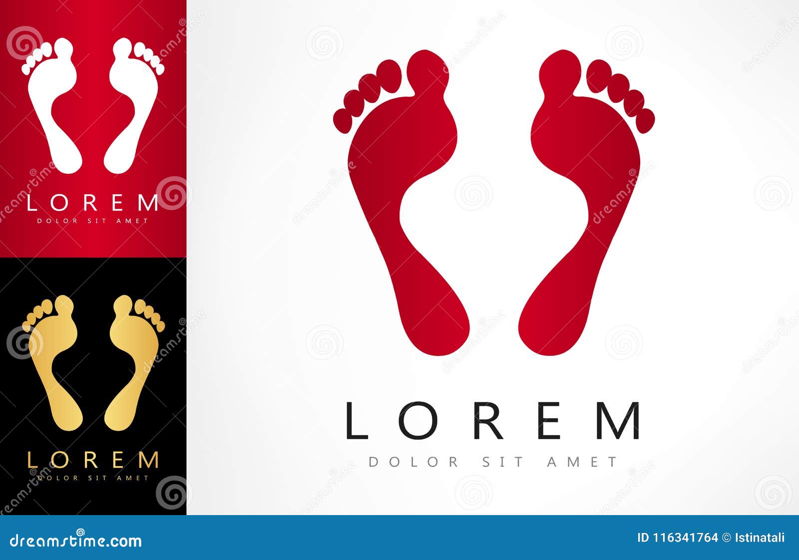 Footprint vector logo stock vector. Illustration of body - 116341764