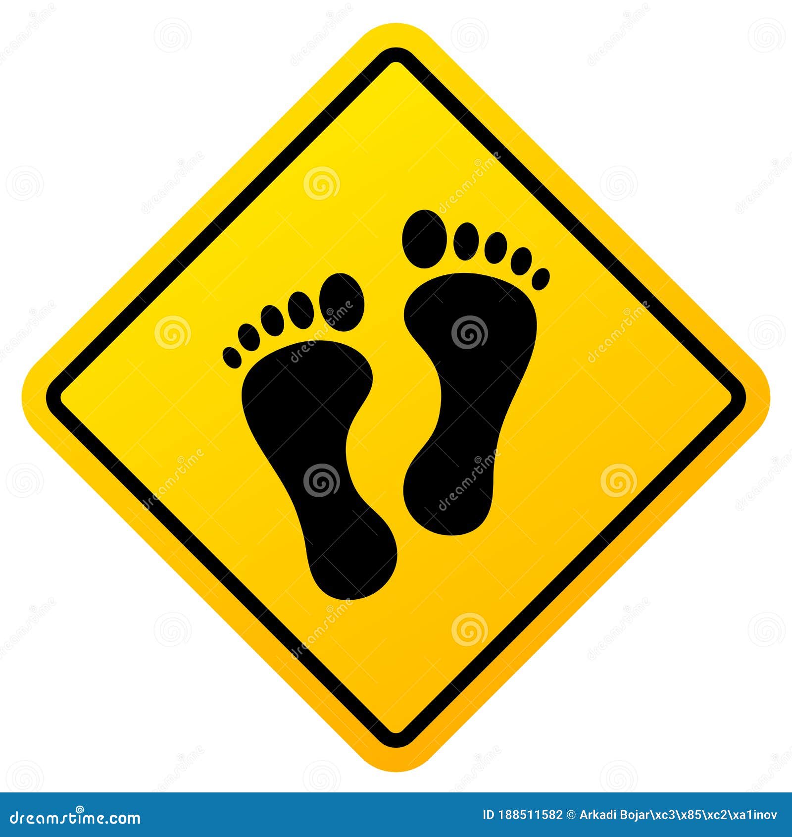 Footprint vector sign stock vector. Illustration of kids - 188511582