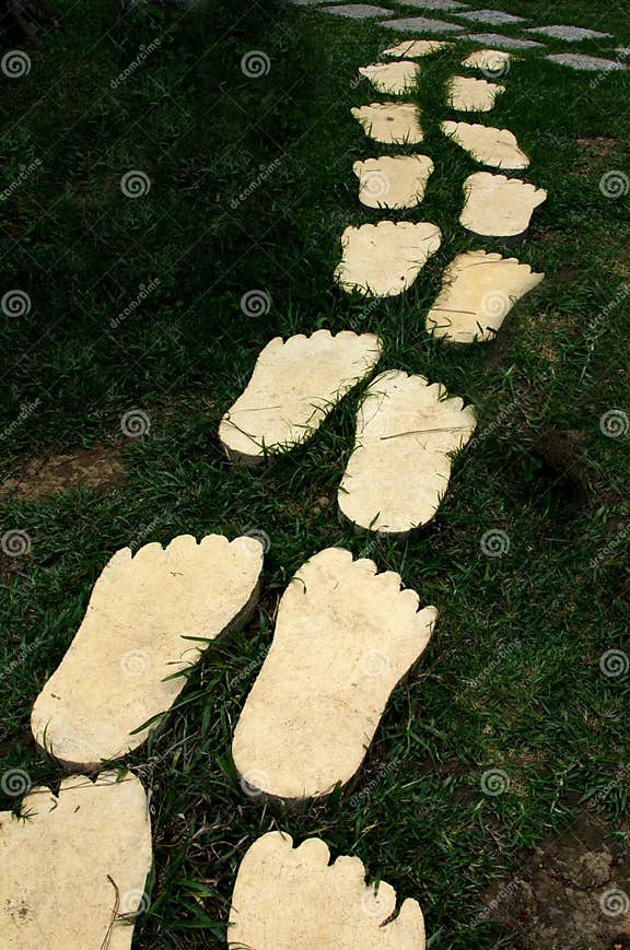 Footprint on walkway stock image. Image of natural, meadow - 19649407