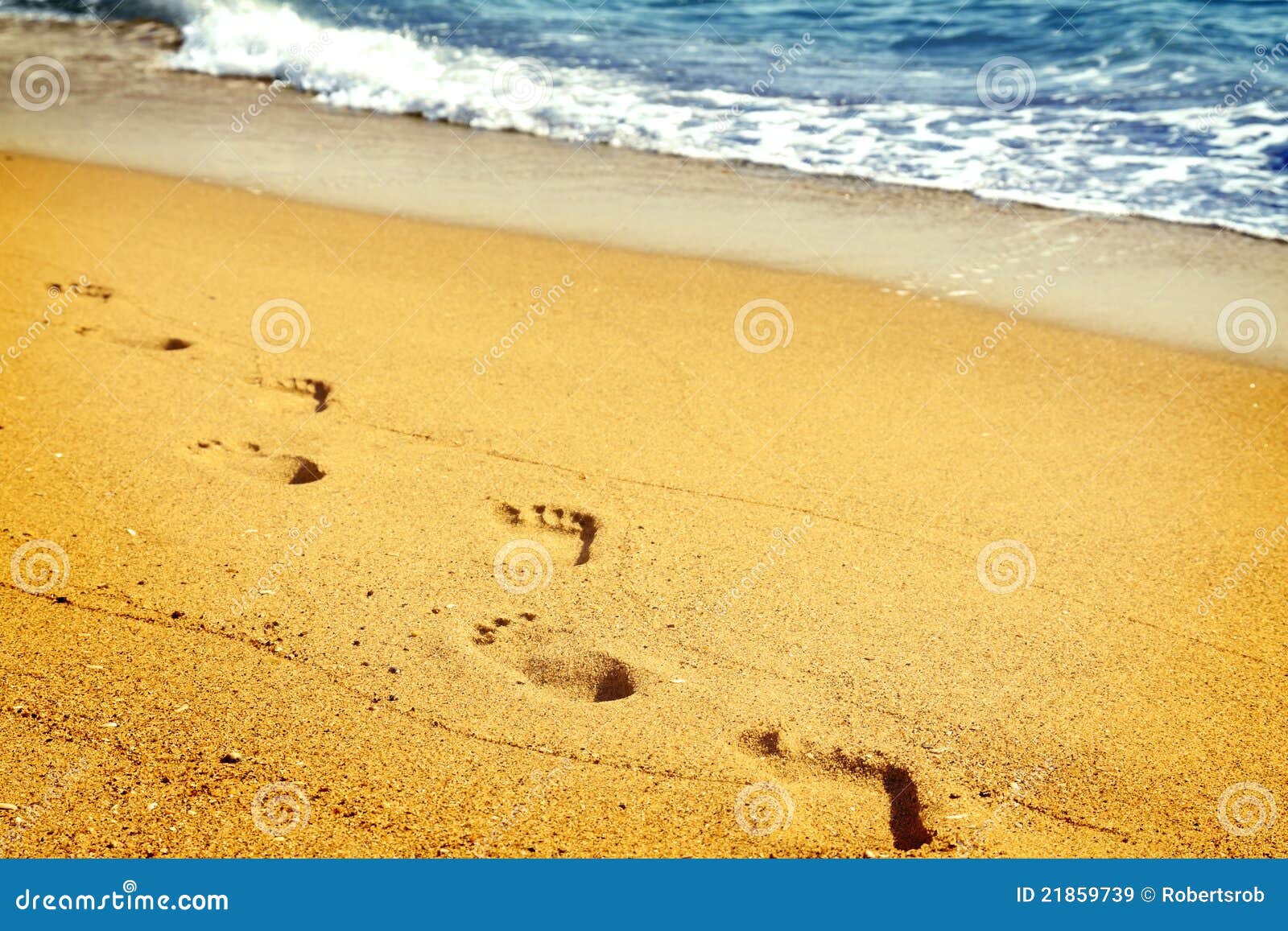 Footprints stock image. Image of ripple, summer, destinations - 21859739