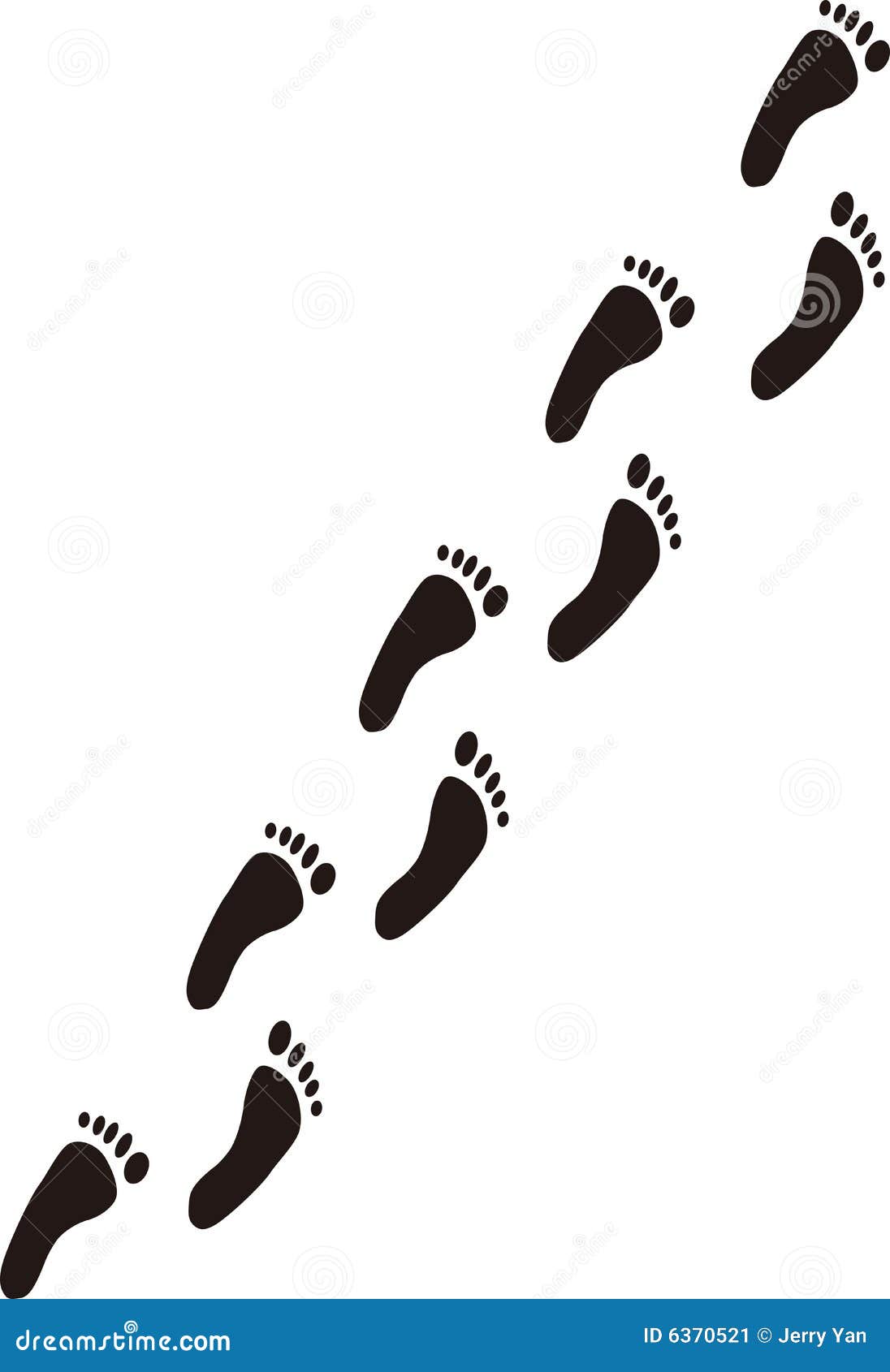 Footprints Cartoon Vector | CartoonDealer.com #6370521