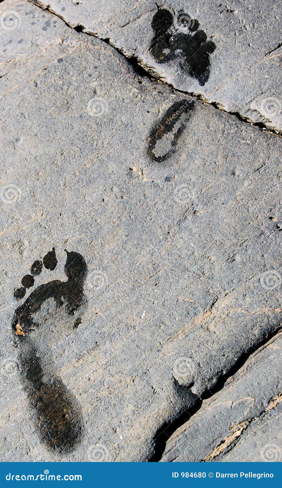 Footprints stock photo. Image of sand, tide, cloud, desolate - 984680