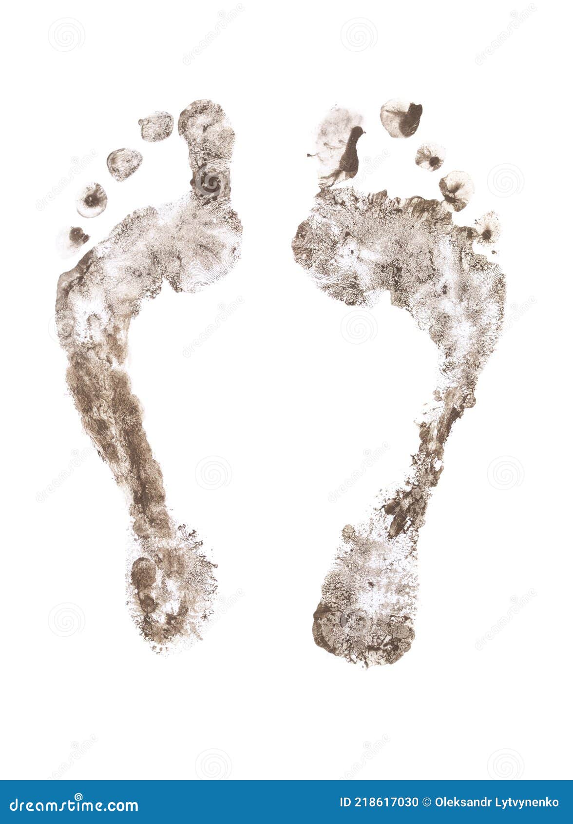 Footprints Of Bare Feet Royalty-Free Stock Photography | CartoonDealer ...