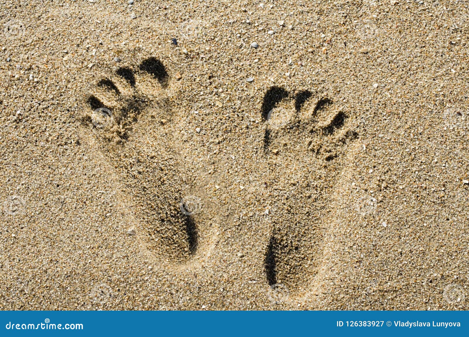 Foot Step On Sand Beach Background Texture Royalty-Free Stock ...