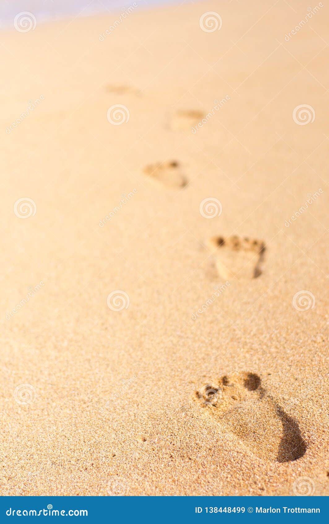 Many Footprints on the Beach Stock Image - Image of destination ...