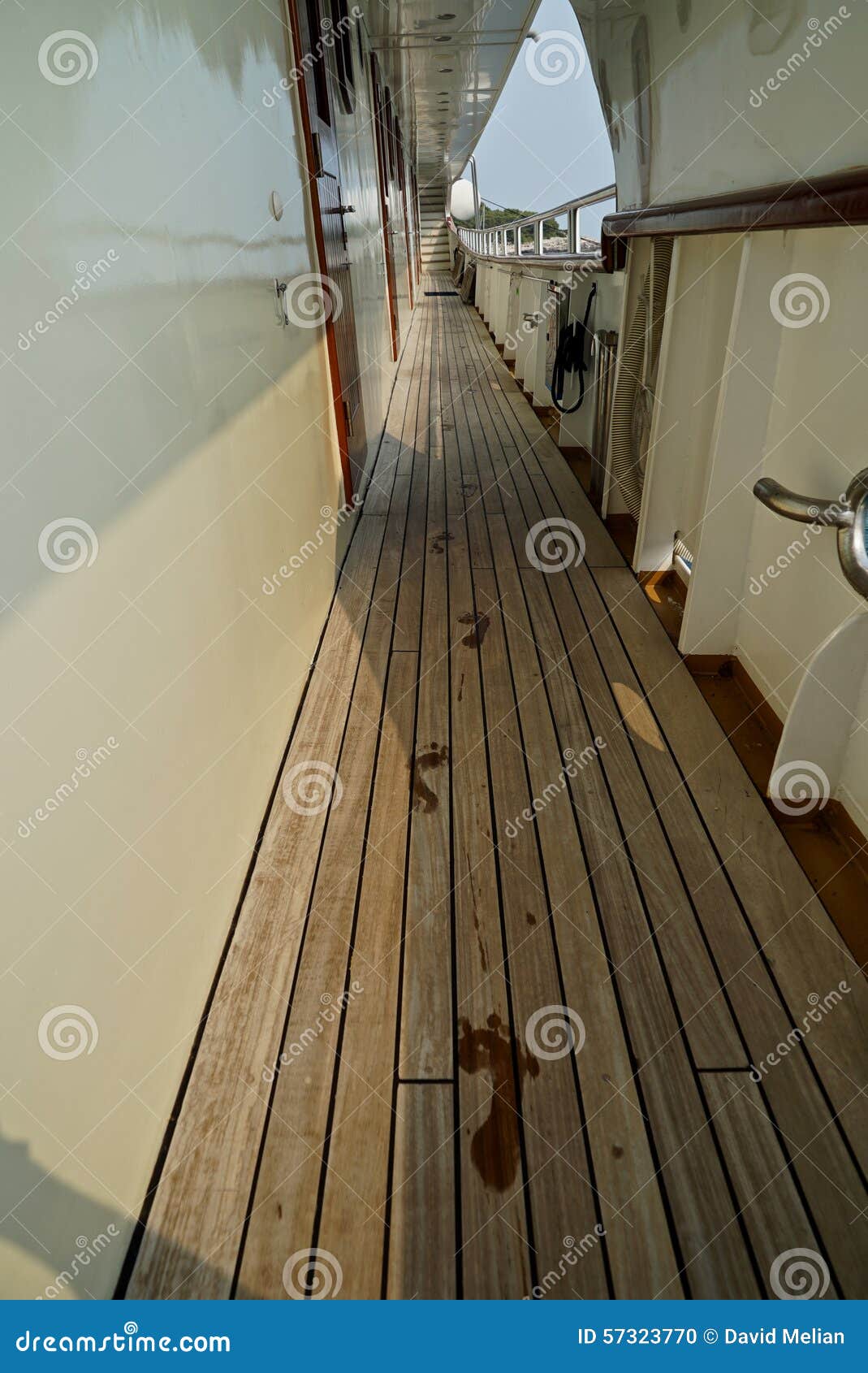 Footprints in a Boat stock photo. Image of croatia, west - 57323770