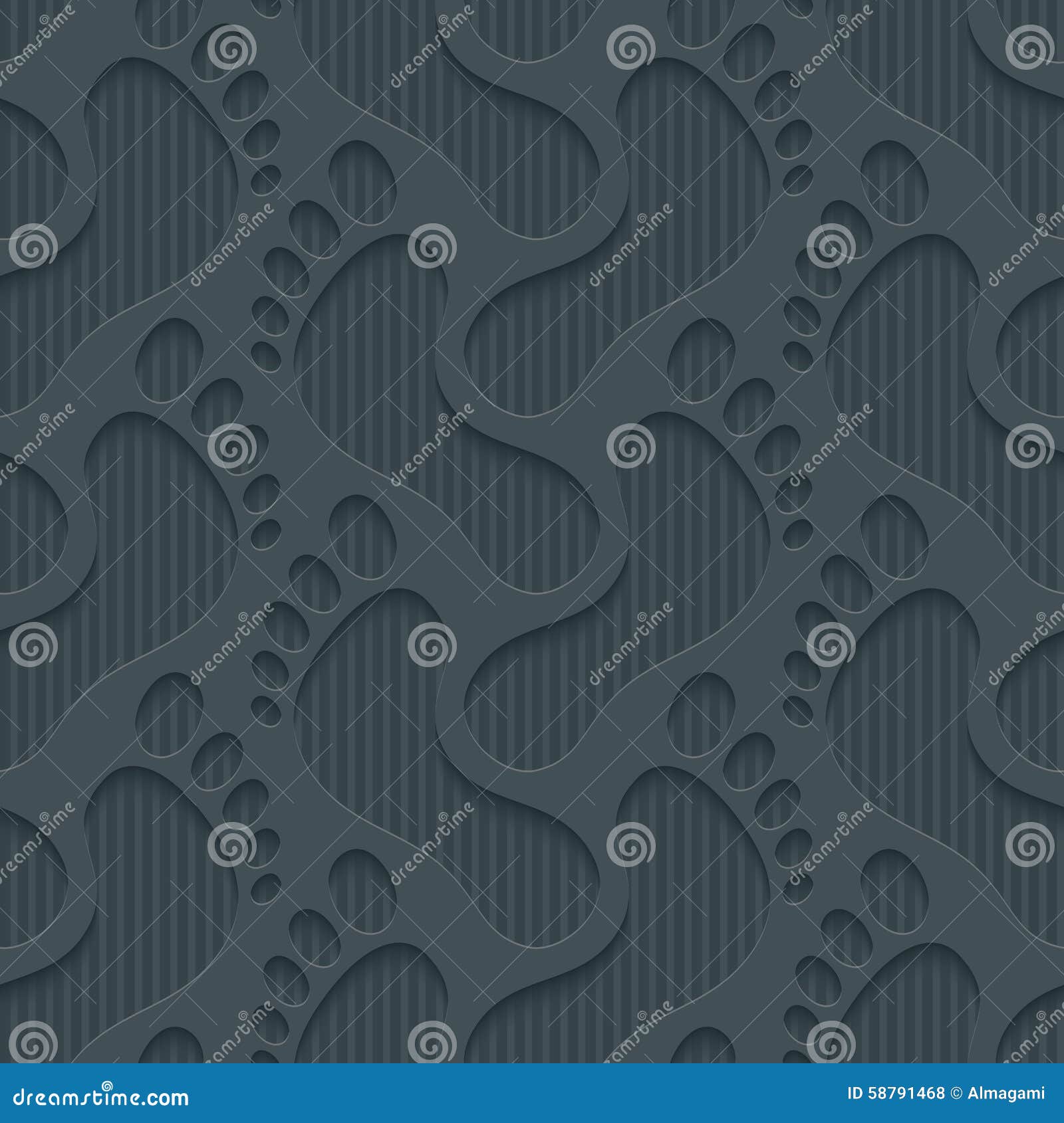 Footprints 3d Seamless Wallpaper. Stock Vector - Illustration of repeat ...