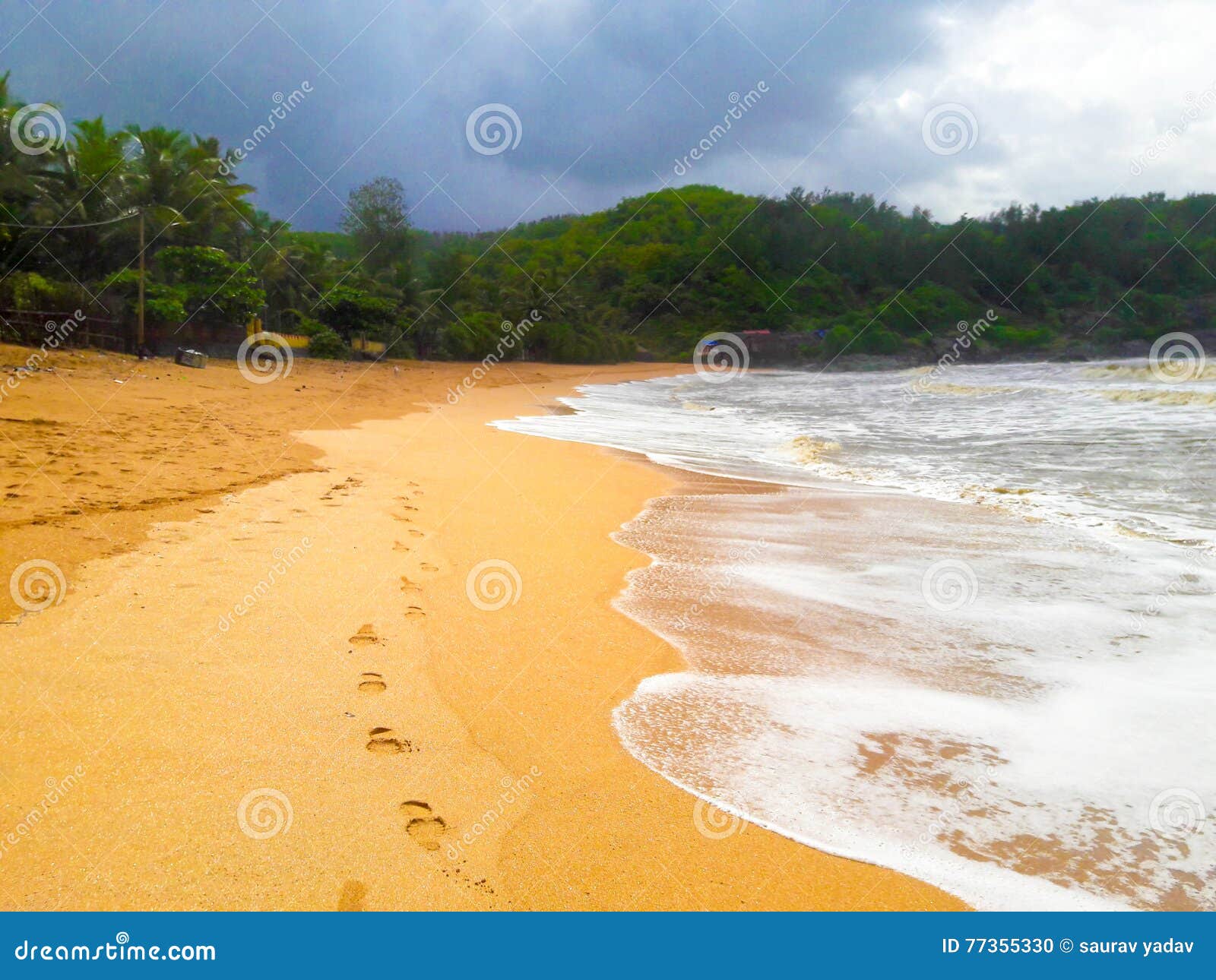 Footprints stock photo. Image of footprints, human, life - 77355330