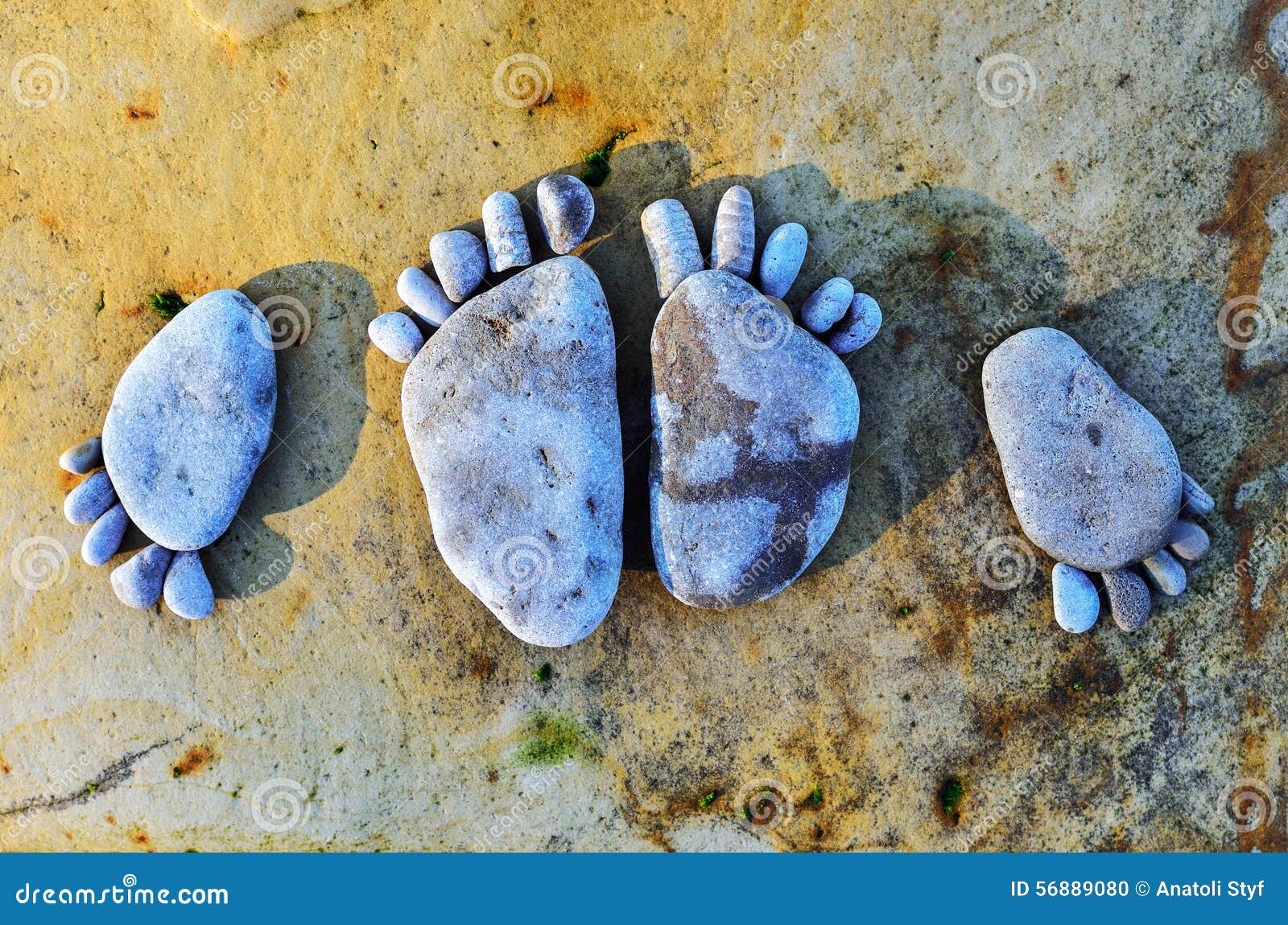 Footprints stock photo. Image of meditation, print, equality - 56889080
