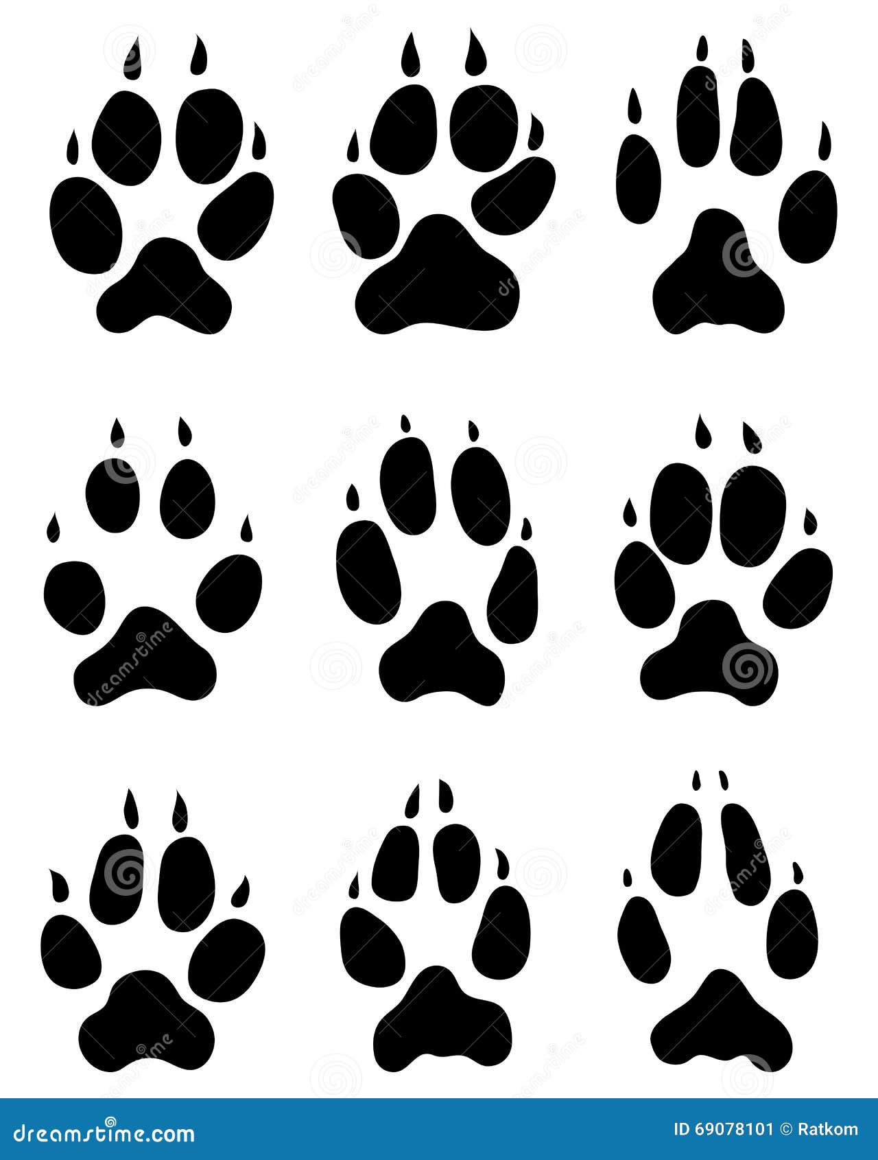Footprints Of Foxes Royalty-Free Stock Photography | CartoonDealer.com ...