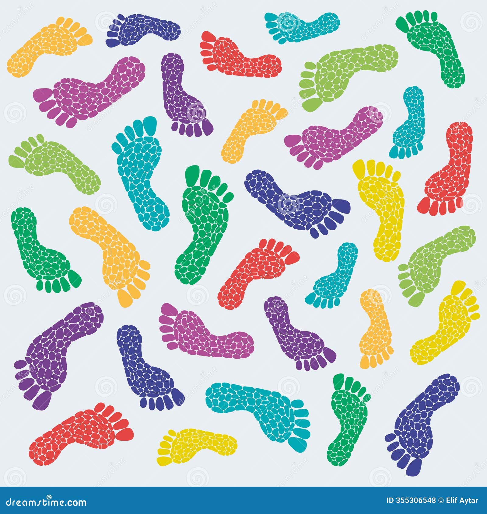 Tracking Of Traces Of Human Steps. Track With Location Pin. Footsteps ...