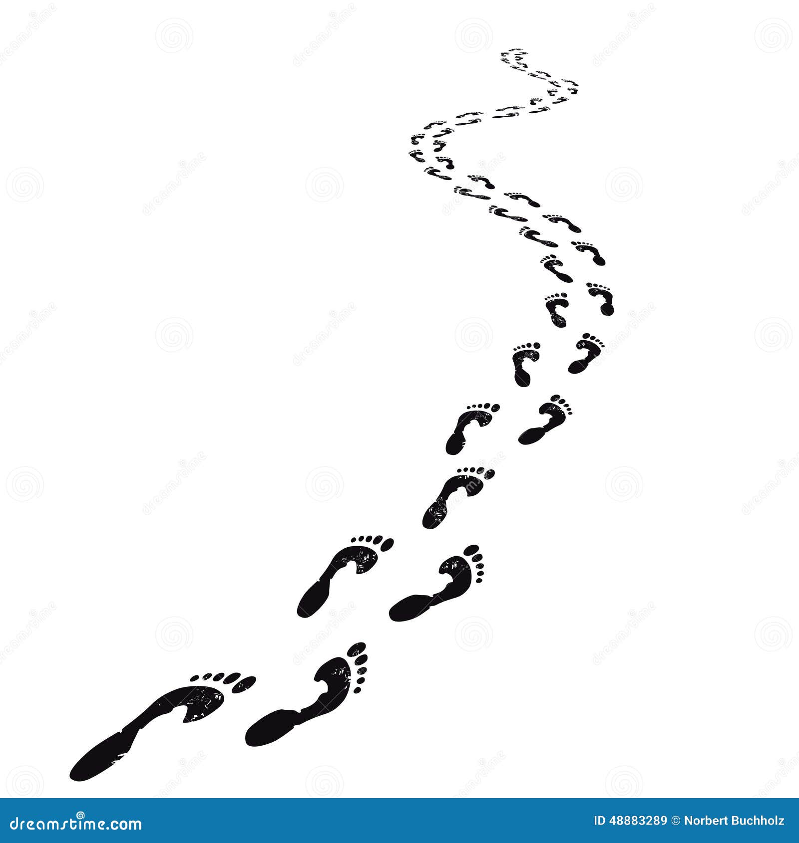 Footprints stock vector. Illustration of abstract, walk - 48883289 Footprints stock vector. Illustration of abstract, walk - 48883289