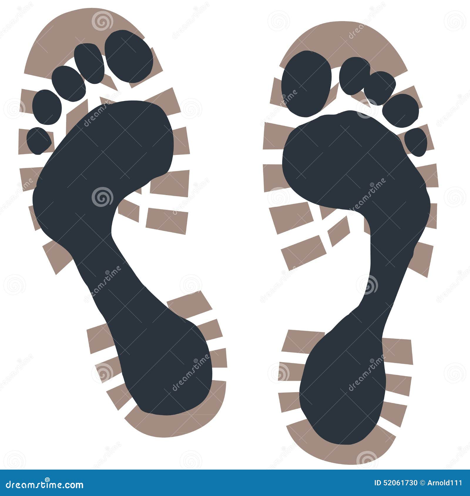Dance Steps Footprints Ballroom Instructions Vector Illustration ...