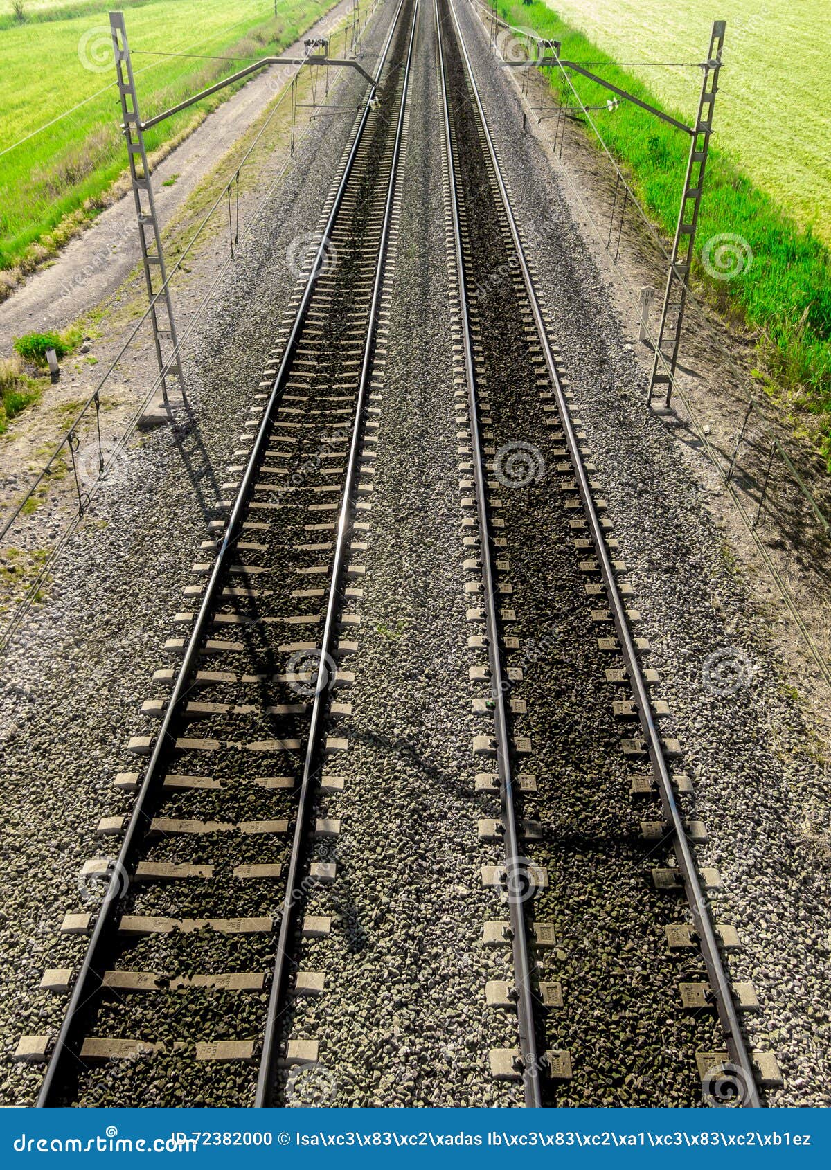 Footprints of the Passing Train II Stock Photo - Image of path, metal ...