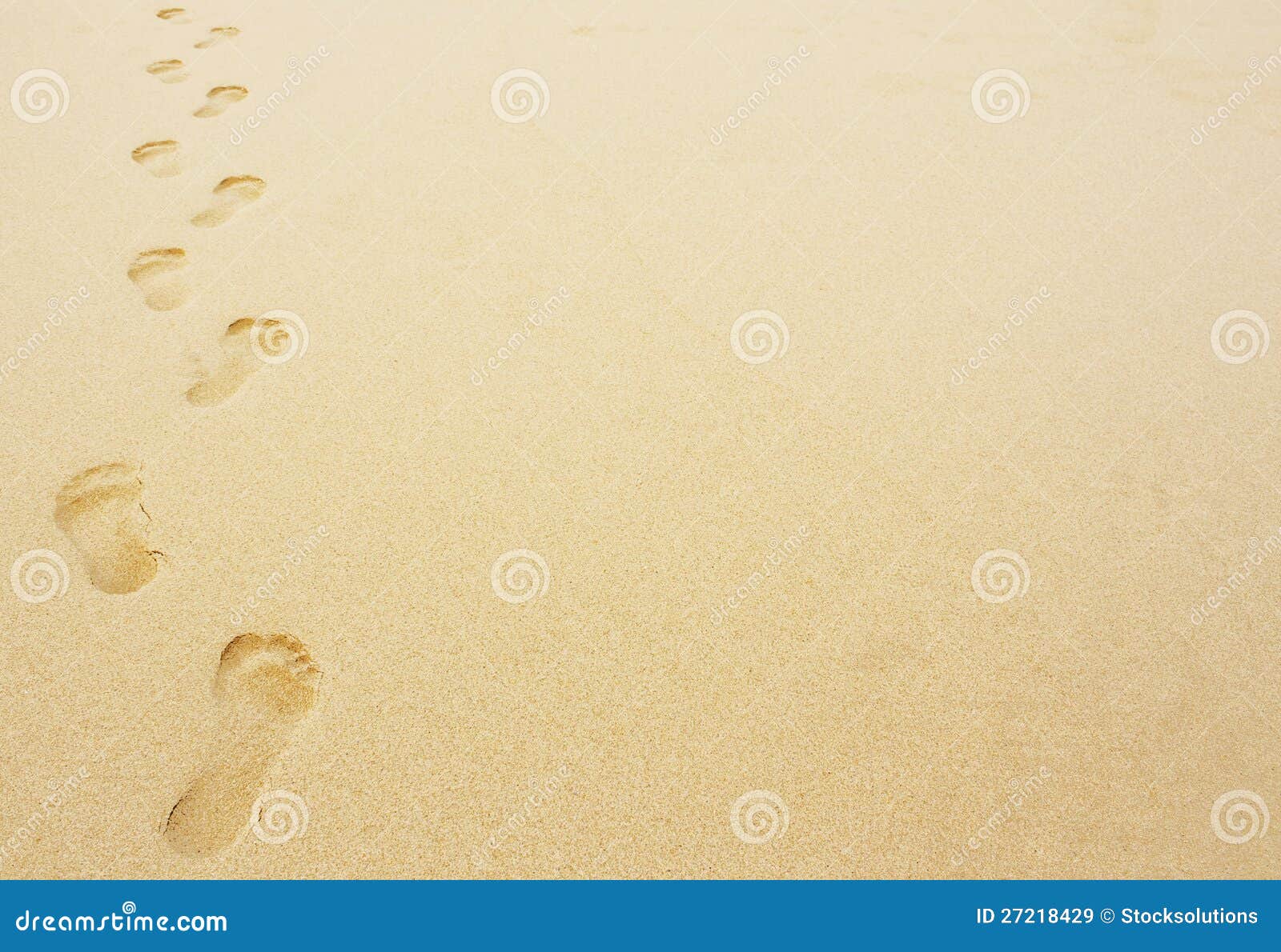 Footprints in the Sand Background Stock Image - Image of barefoot ...