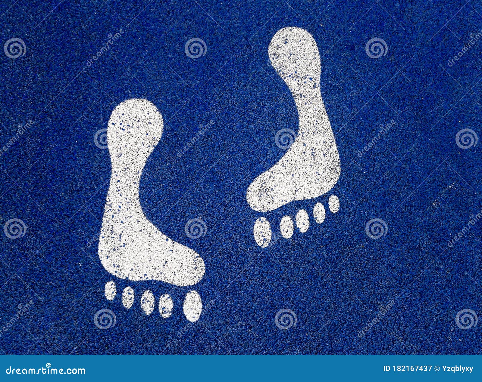 Footprints sign stock illustration. Illustration of symbol - 182167437