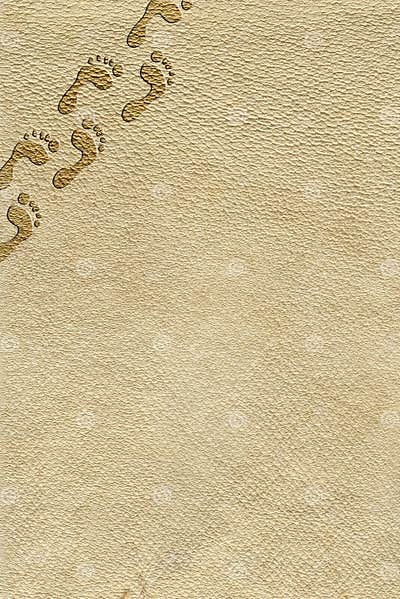 Footprints on Skin Background Stock Illustration - Illustration of skin ...
