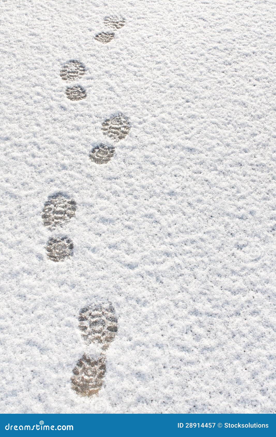 Footprints in the Snow Background Stock Image - Image of relaxation ...