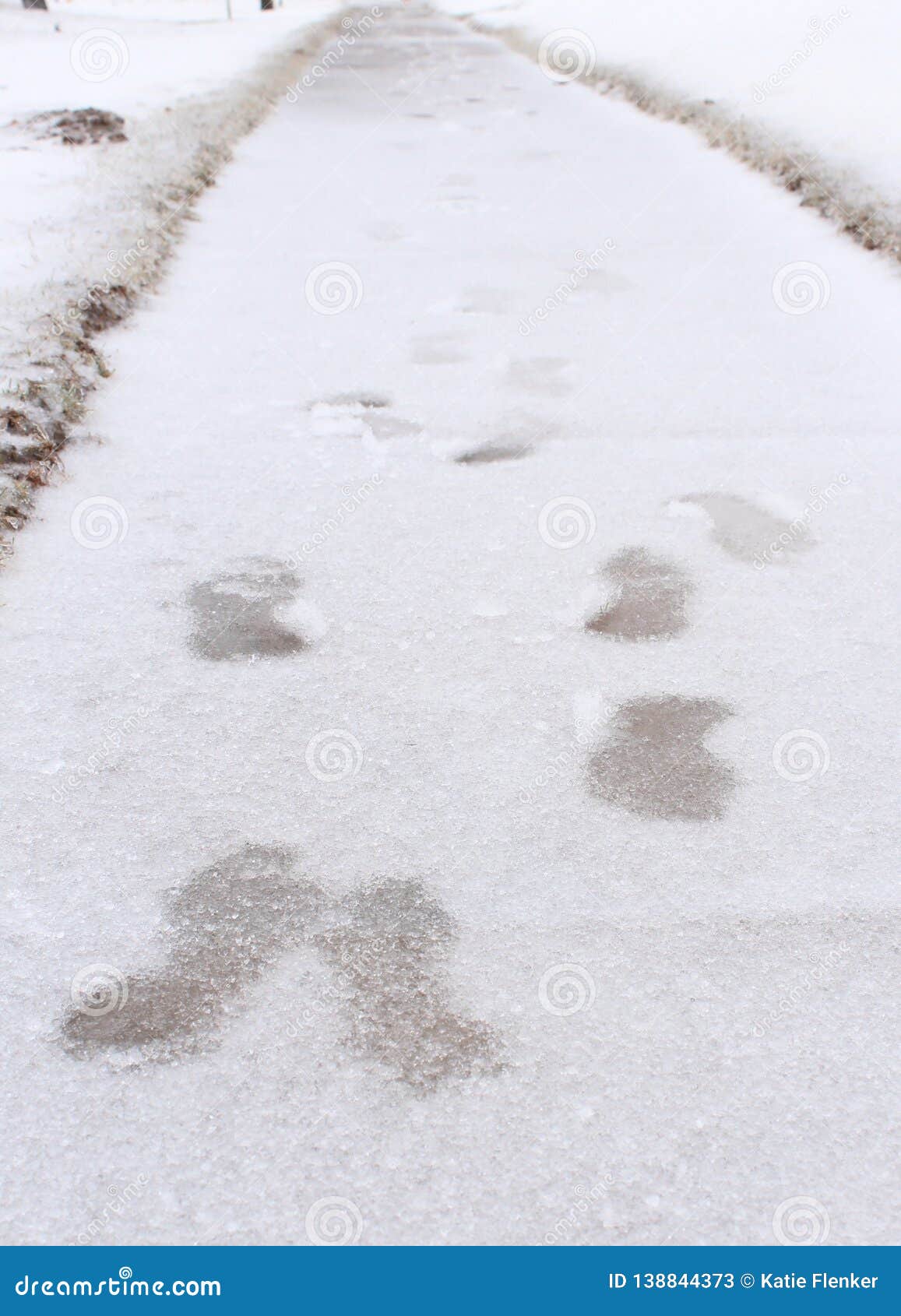 Footprints on Snowy Sidewalk Stock Image - Image of track, cold: 138844373 Footprints on Snowy Sidewalk Stock Image - Image of track, cold: 138844373
