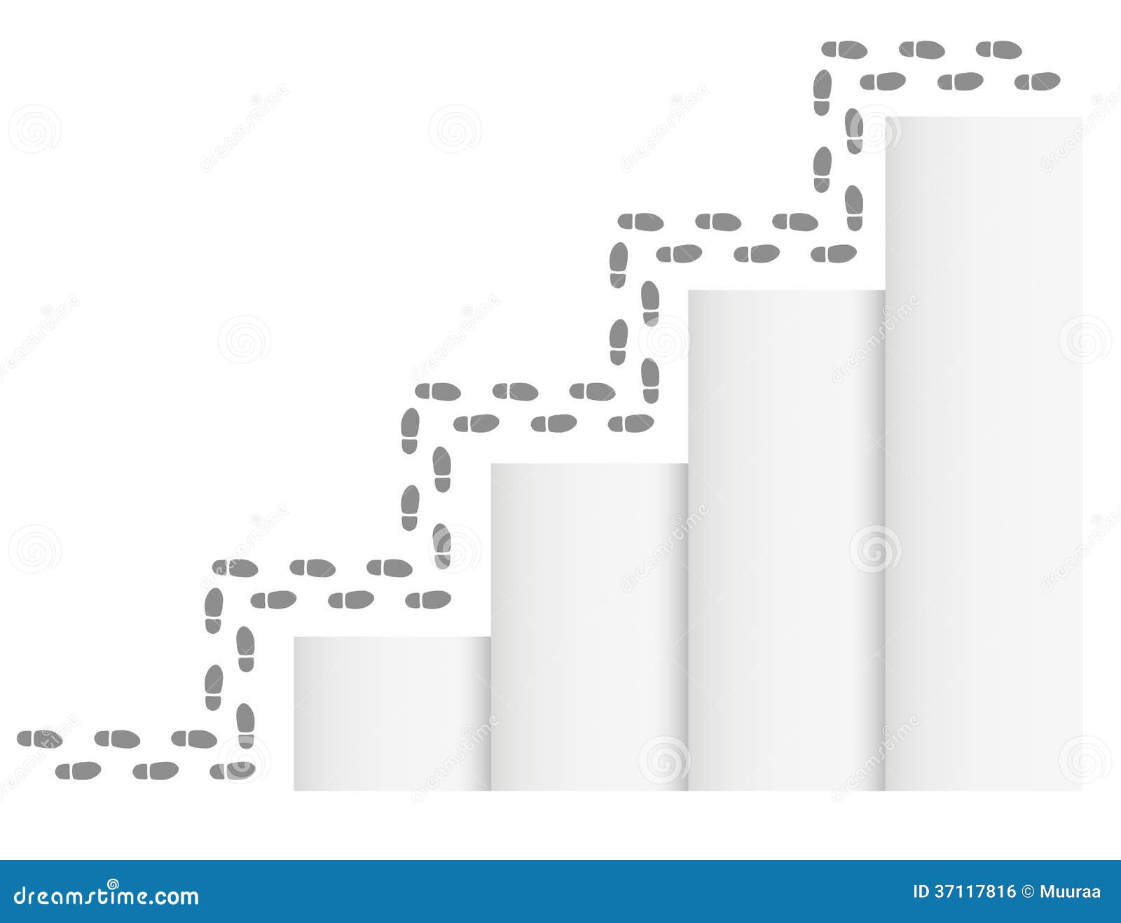 Footprints and stairs stock vector. Illustration of footsteps - 37117816