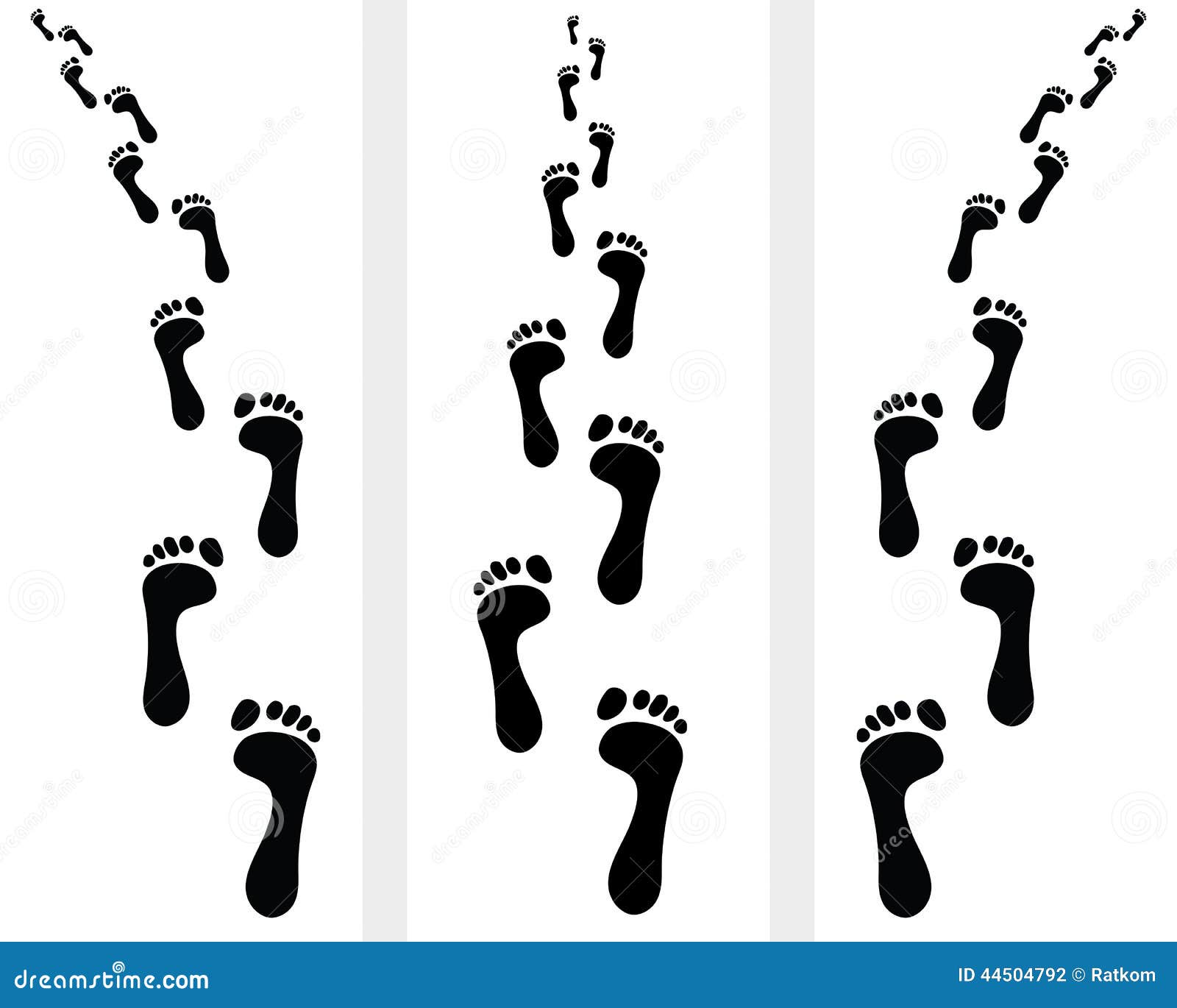 Footprints Stock Illustration - Image: 44504792