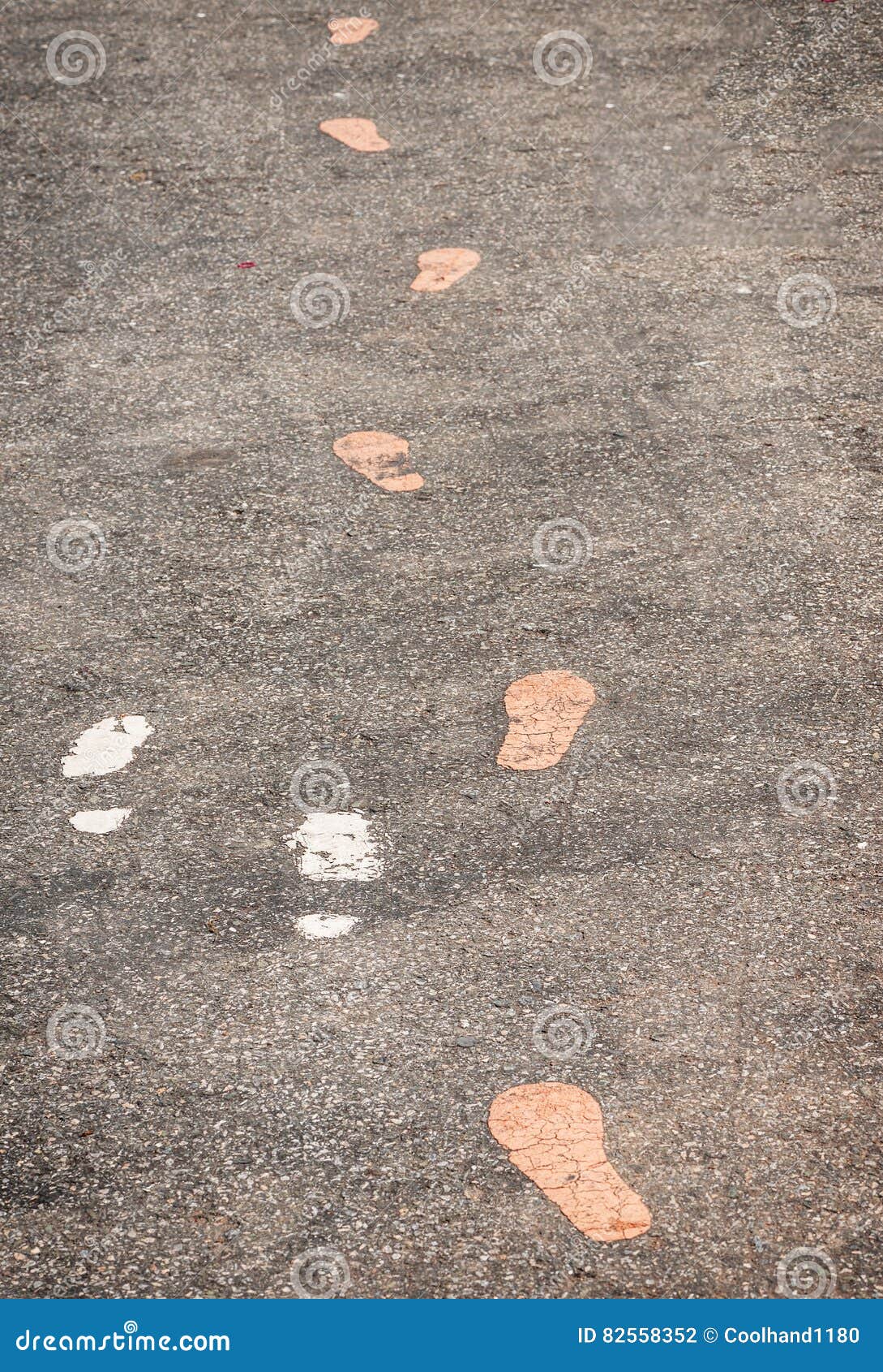 Footprints on Walking Track Stock Photo - Image of dirty, sign: 82558352
