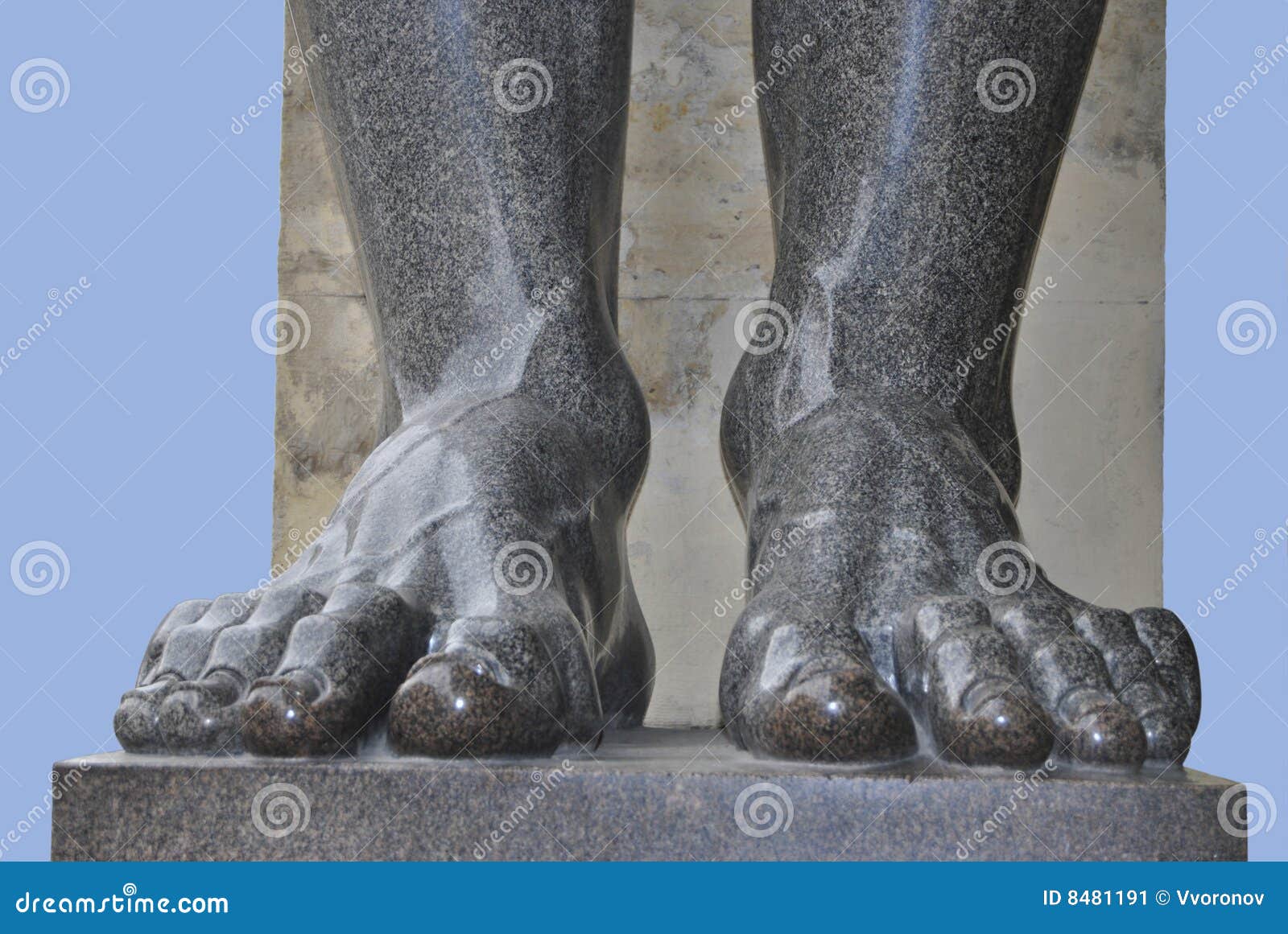 Foots of Granite Statue stock image. Image of anatomic - 8481191