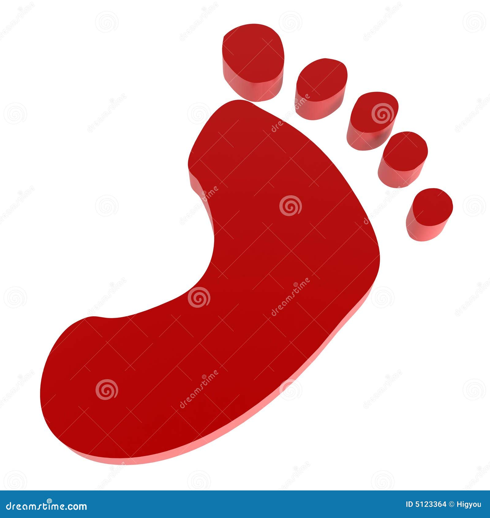 Footstep stock illustration. Illustration of symbol, footprint - 5123364