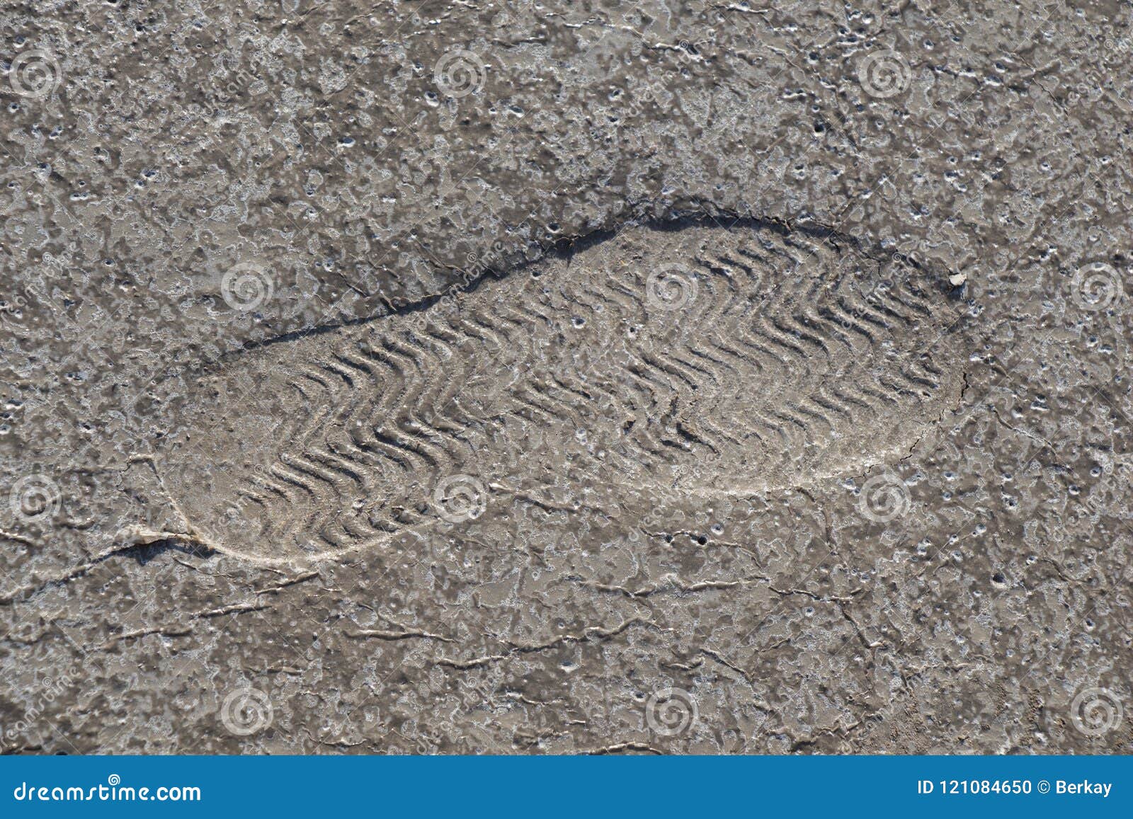 Footstep Pattern in Cement Concrete Stock Photo - Image of footsteps ...