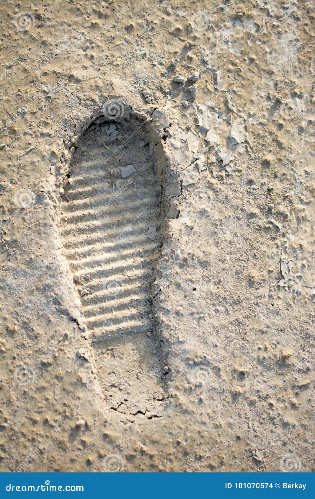 Footstep Pattern on a Concrete Background Stock Photo - Image of shoe ...
