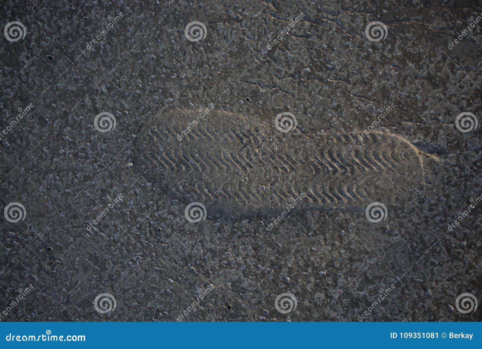 Footstep Pattern on a Concrete Background Stock Image - Image of hike ...