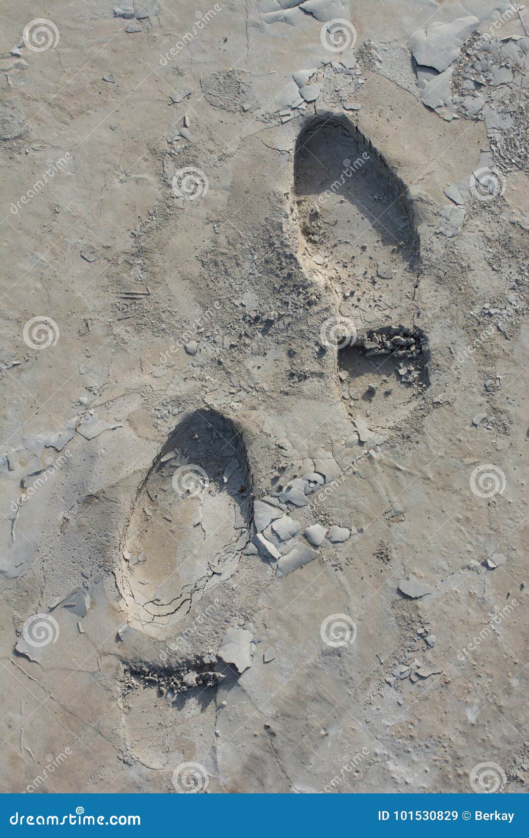Footstep Pattern on a Concrete Background Stock Image - Image of ...