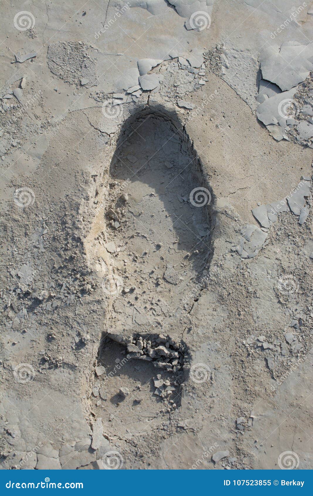 Footstep Pattern on a Concrete Background Stock Image - Image of ...