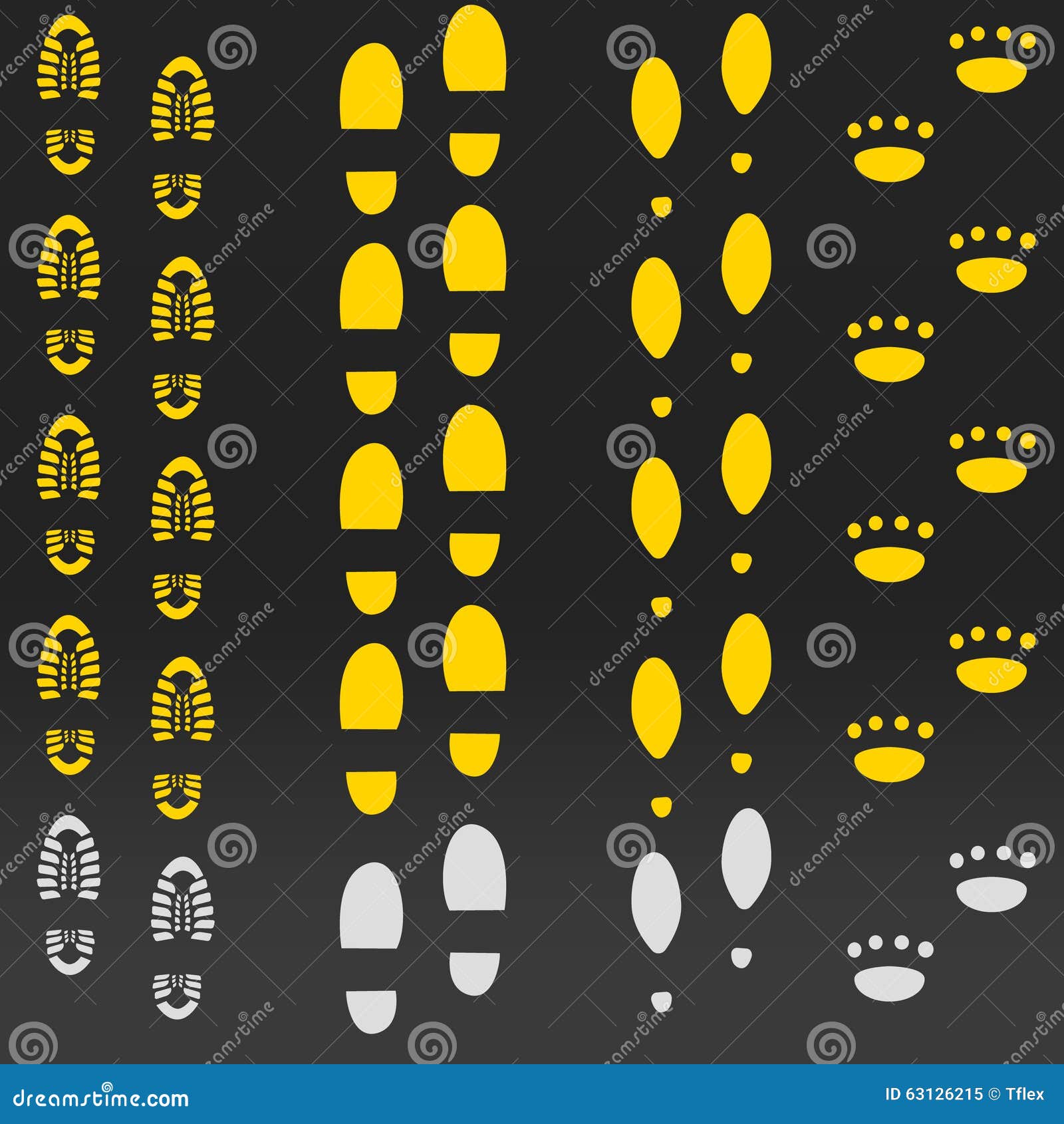 Footstep . Road stock vector. Illustration of sign, away - 63126215