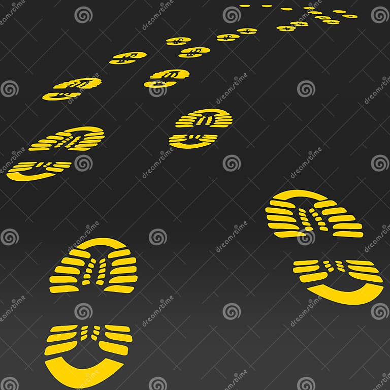 Footstep vector. stock vector. Illustration of move, isolated - 48059667