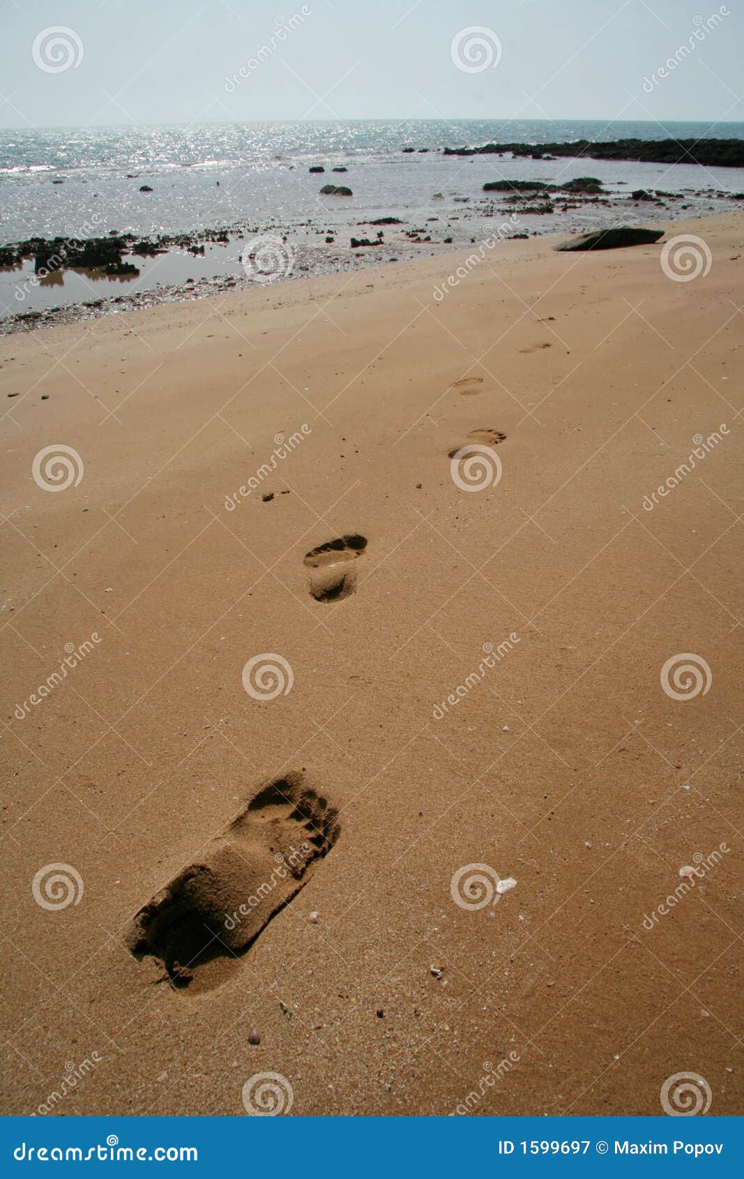 Footsteps stock image. Image of explore, sands, steps - 1599697