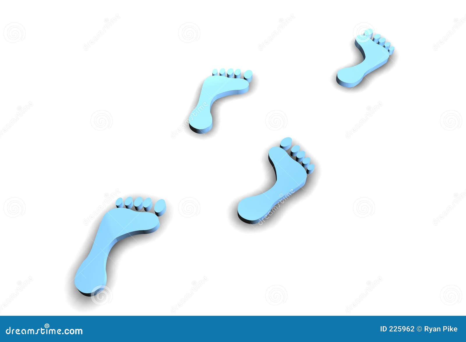 Footsteps Stock Photography - Image: 225962