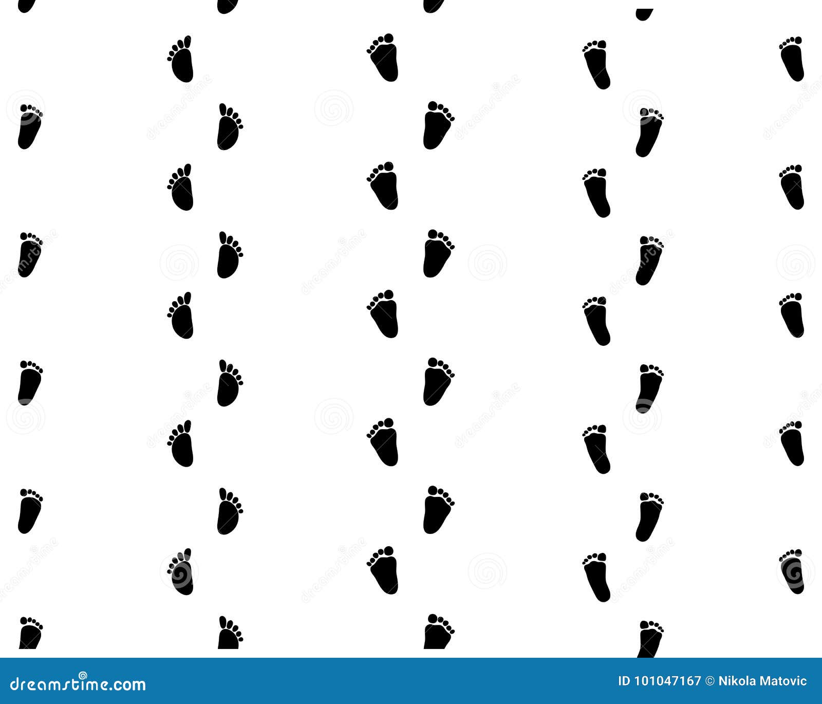 Footsteps of baby stock illustration. Illustration of imprint - 101047167