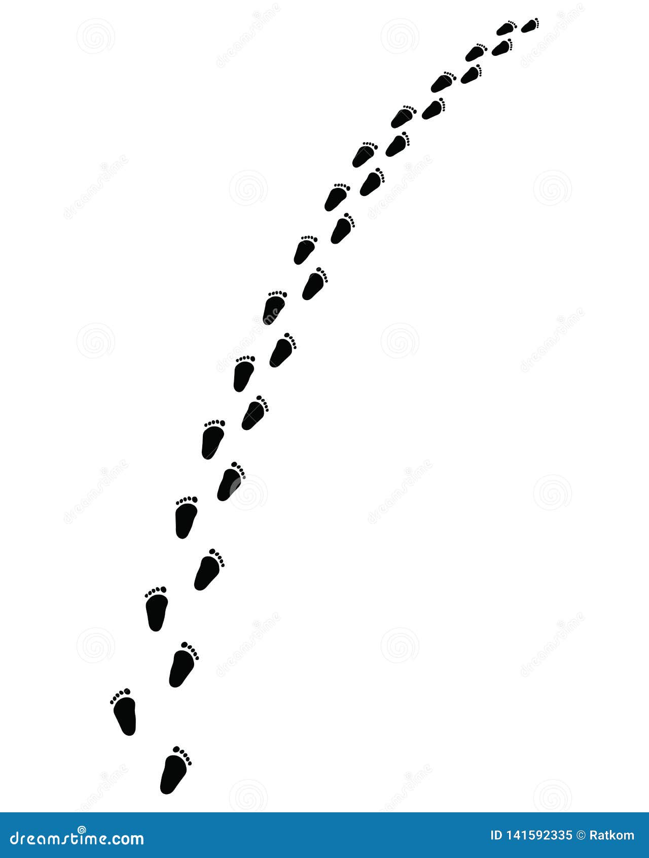 Footsteps of baby stock illustration. Illustration of environment ...