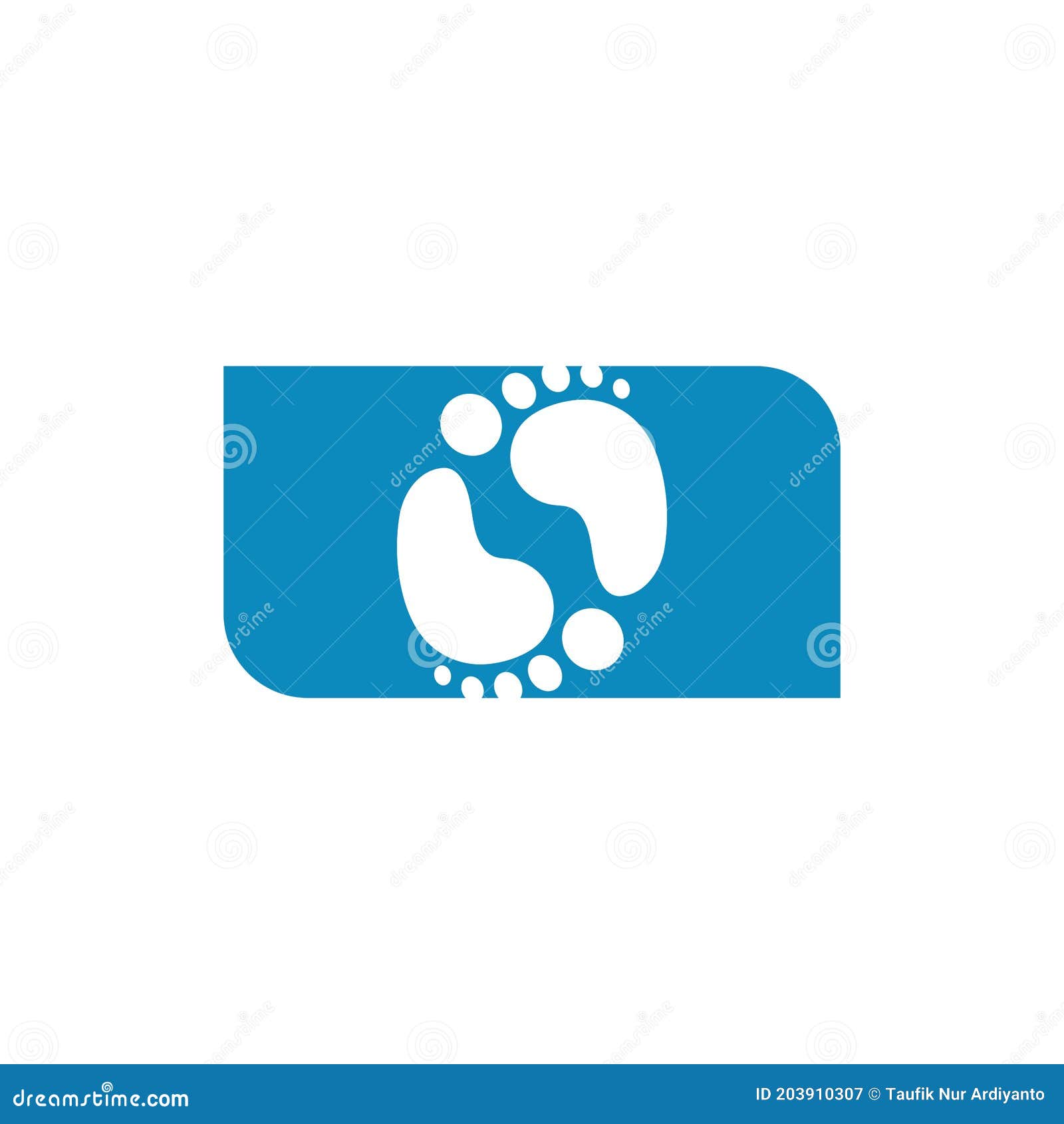 Footsteps Logo Design Concept Template Vector Illustration ...