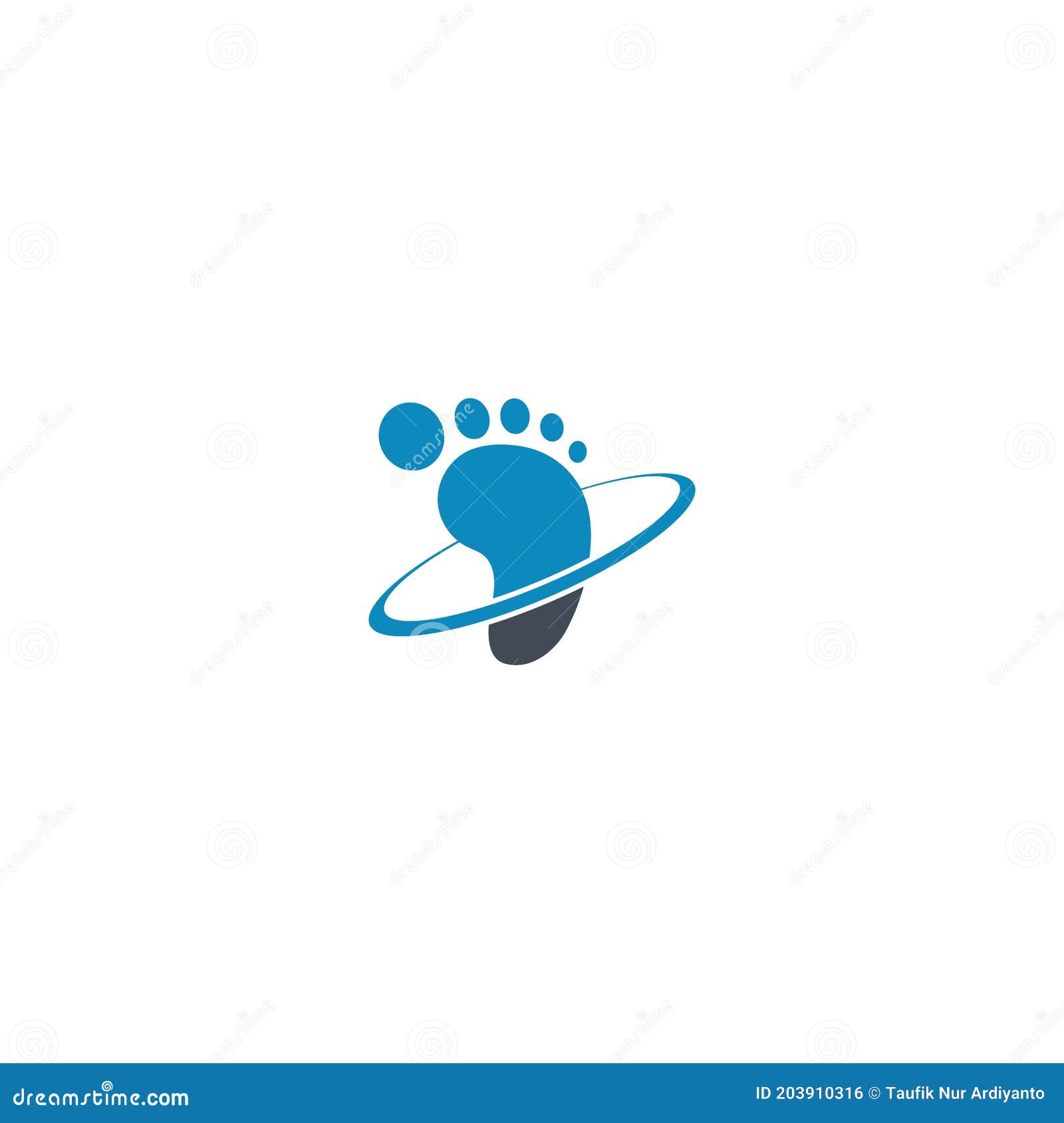 Footsteps Logo Icon Design Template Stock Vector - Illustration of ...