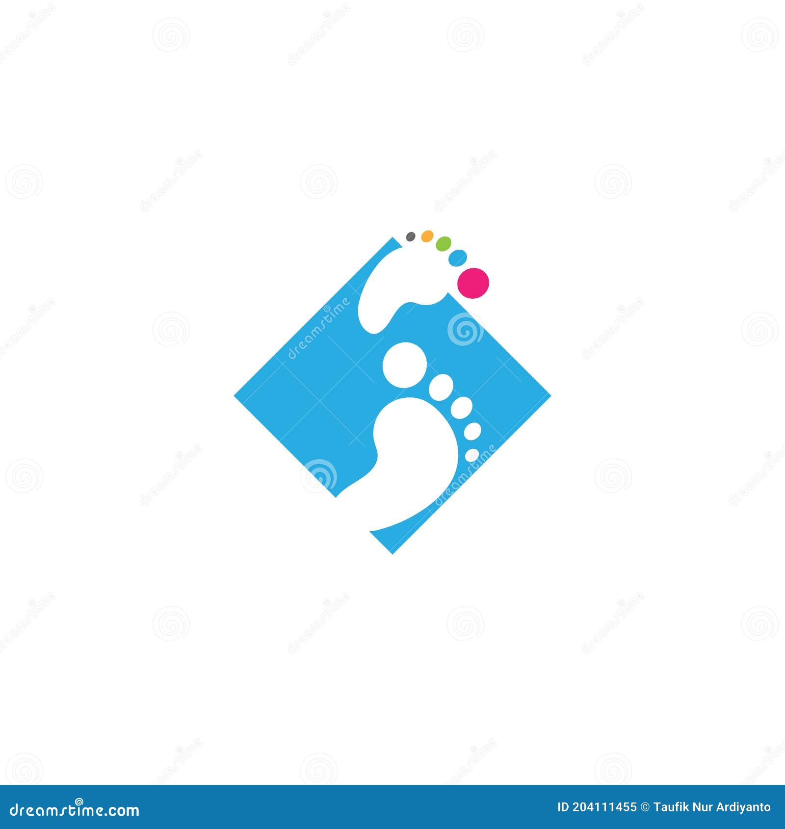 Footsteps Logo Icon Design Template Stock Illustration - Illustration ...