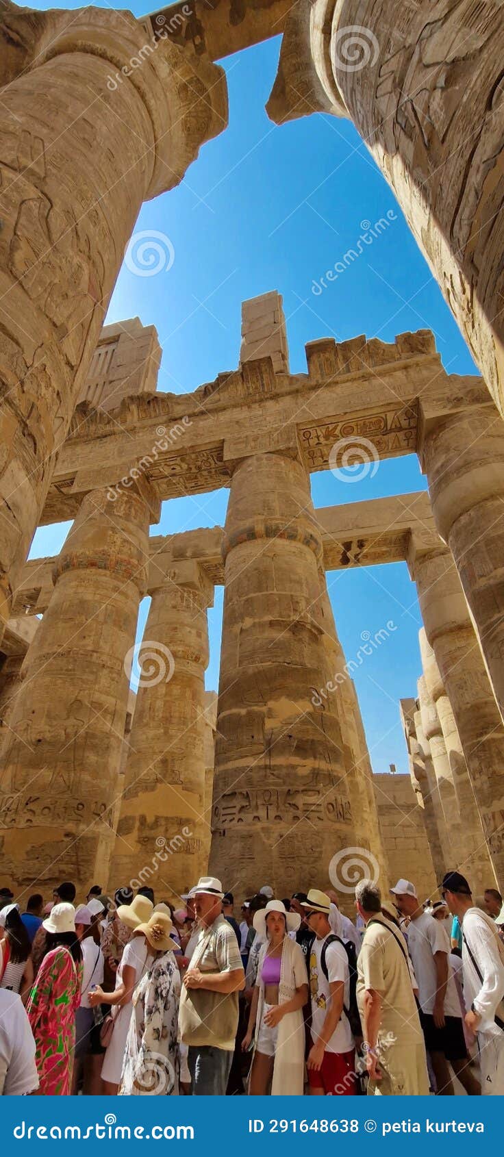 In the Footsteps of the Pharaohs. the Crowd at Luxor Editorial Stock ...