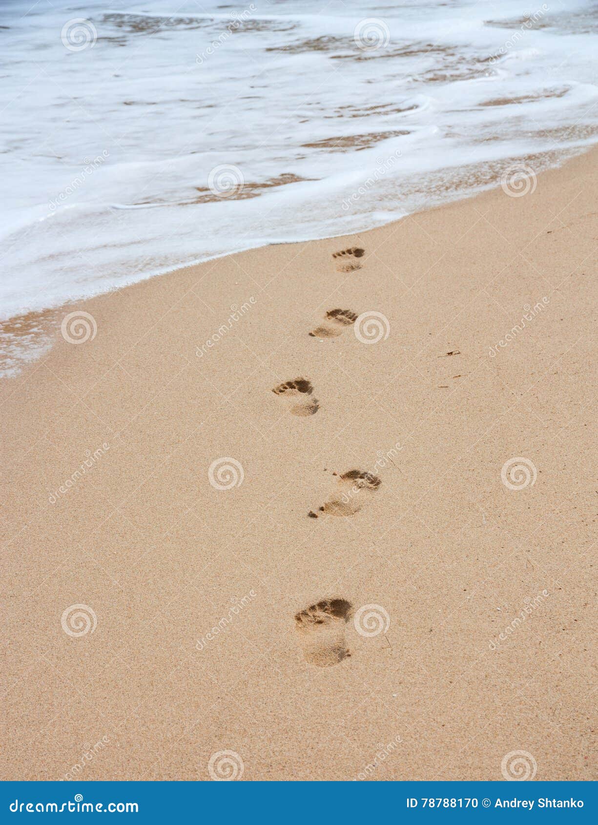 Footsteps stock photo. Image of footsteps, walk, vacation - 78788170