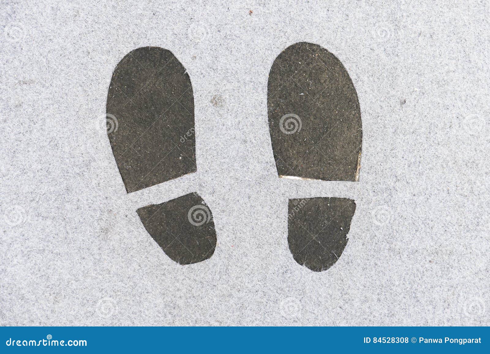 Footsteps sign stock photo. Image of close, footstep - 84528308