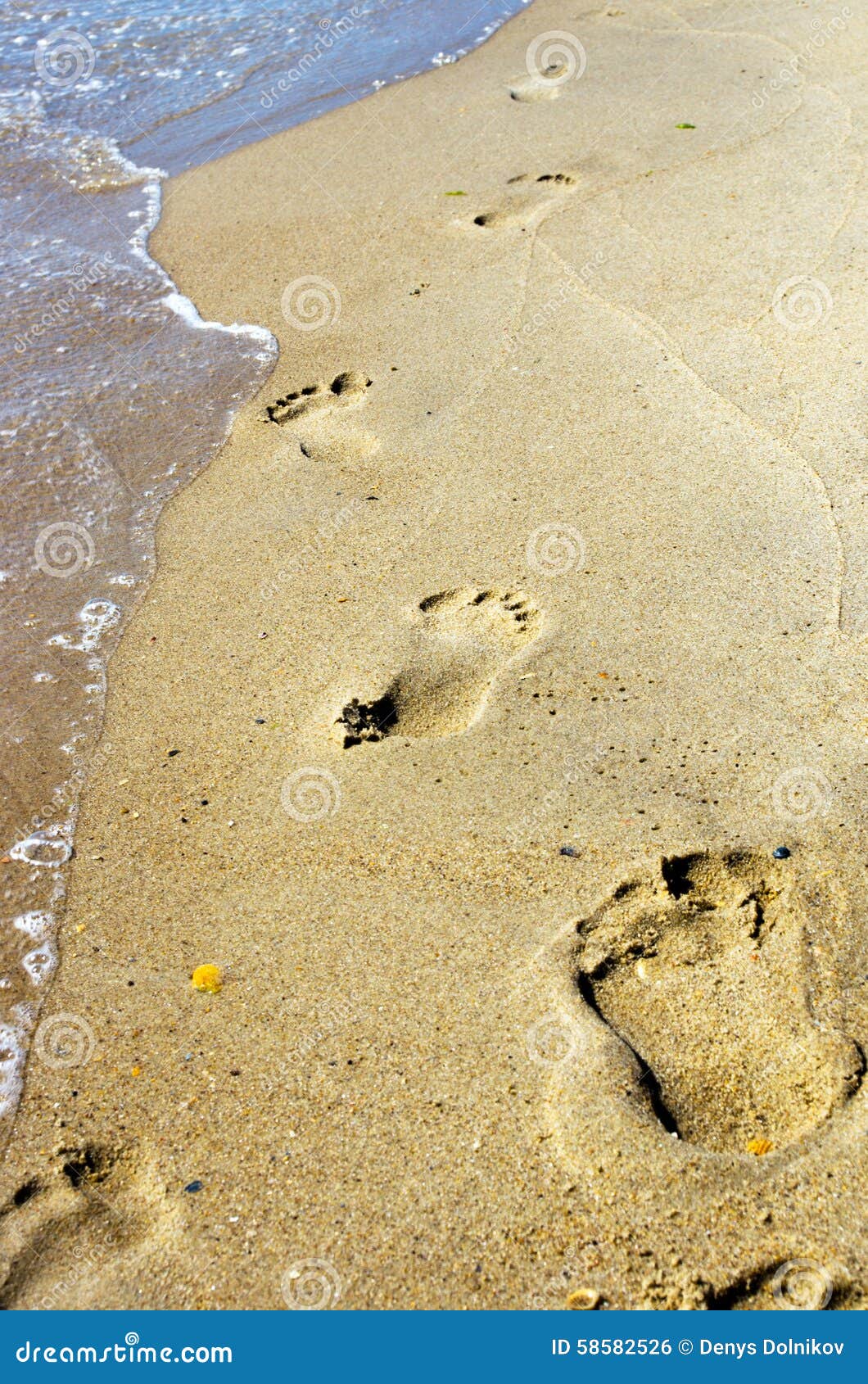 Footsteps at sunset time stock photo. Image of freedom - 58582526